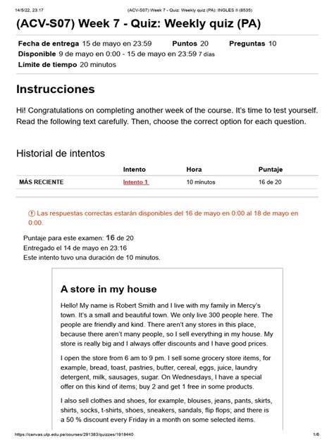 acv s07 week 7 quiz weekly quiz pa ingles ii 8535 pdf