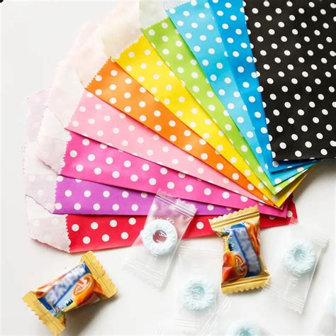 25 шт бумажный мешок мини Красочные горошек сумки для подарка подарочная упаковка бумажный