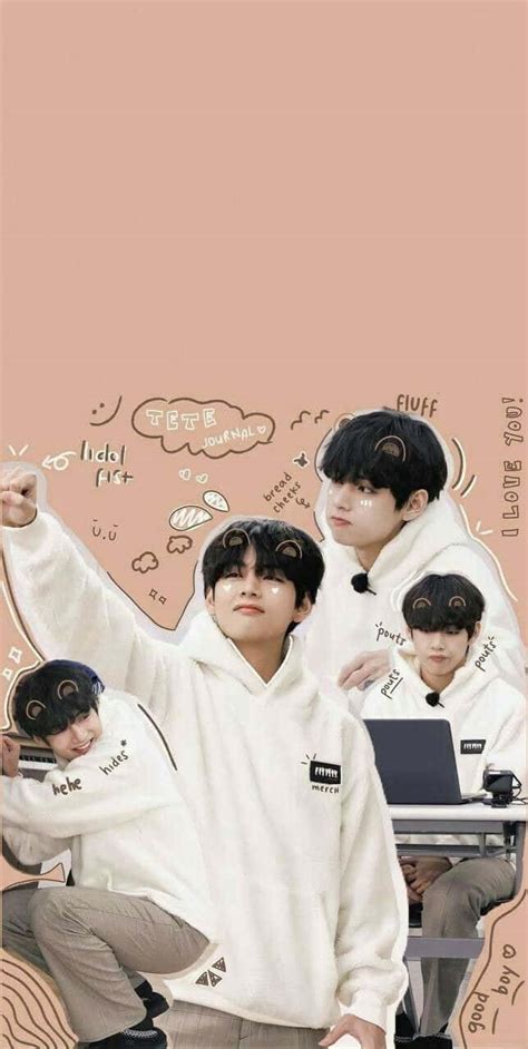 Download Cute V Bts Phone Wallpaper