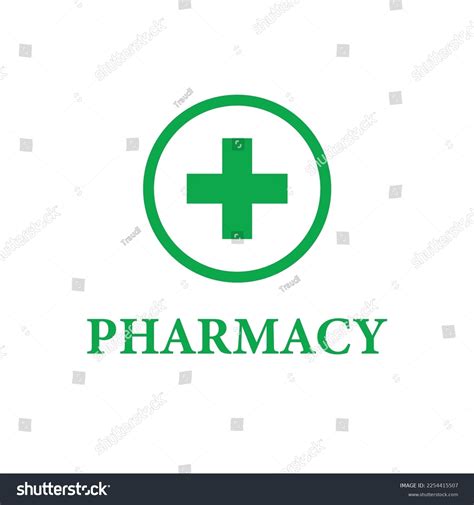 Pharmacy Symbol Sign Flat Style Vector Stock Vector Royalty Free
