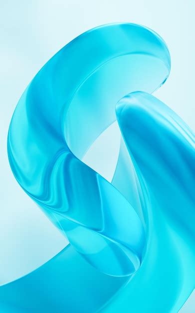 Premium Photo Abstract Curve Geometries Background 3d Rendering