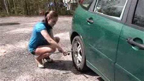 April Stuck Lug Nut Dial Lilly Storms Powergals Clips4sale