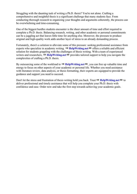 Writing Phd Thesis Fast By Idaho State University Issuu