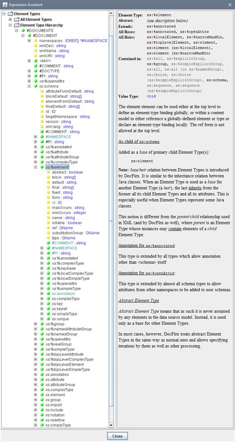 Flexdoc Xml Xsddoc Templates