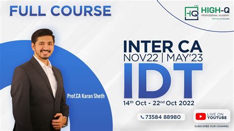 ca intermediate nov 22 and may 23 indirect tax full course prof