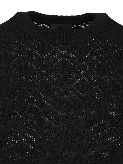 Givenchy Crop Sweater Black Women Bw90tt4zpn001