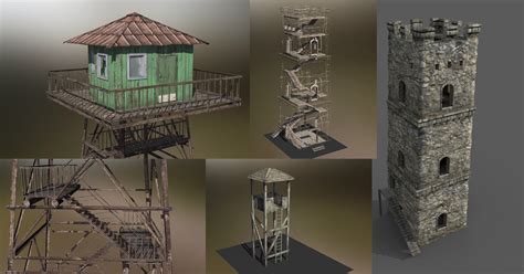 Towers Pbr Pack 3d Environments Unity Asset Store