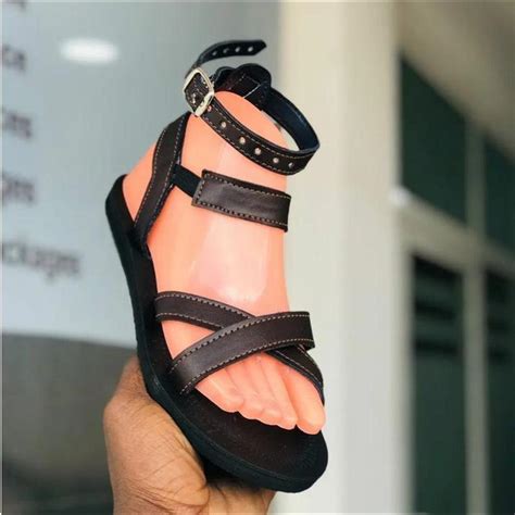 Unisex Leather Gladiator Sandals 🇰🇪 The Black Depop