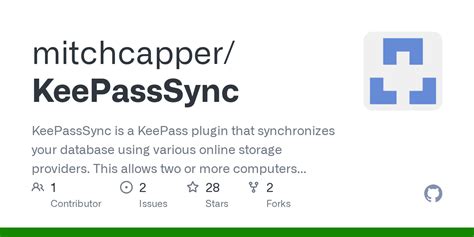 Github Mitchcapperkeepasssync Keepasssync Is A Keepass Plugin That Synchronizes Your