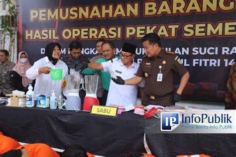 InfoPublik Polresta Malang Kota Musnahkan Barang Bukti Hasil Operasi