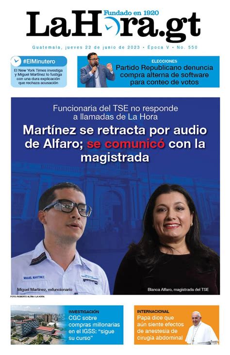 Diario La Hora on Twitter PORTADADEHOY Martínez se retracta por