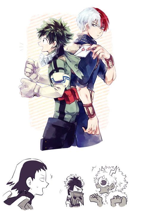 Boku No Hero Academia Midoriya Izuku Todoroki Shouto Hanta Sero