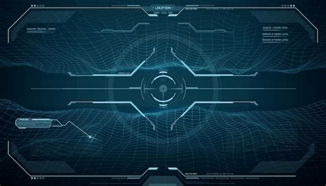 Premium Vector Hud Monitor Screen Target Aim Control Interface