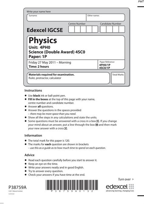 Pdf Edexcel Igcse Physics Physics And Maths Tutorpmt