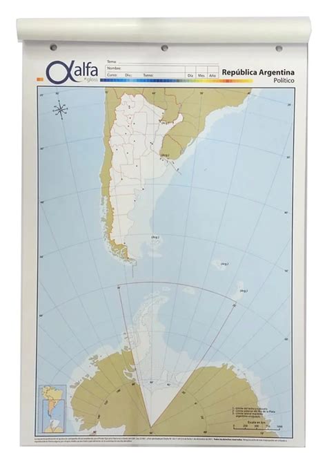 Mapa Alfa Nº3 x40 unid Argentina ESTELA MONTENEGRO LIBRERÍAS MAYORISTAS