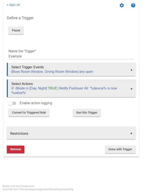 message variables 📐 rule machine® hubitat