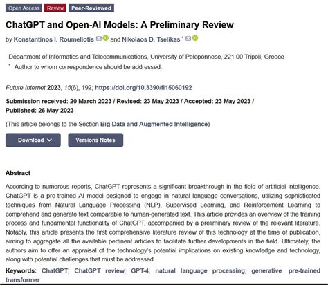Future Internet Mdpi On Linkedin Mdpifutureinternet Ai Chatgpt Gpt4 Naturallanguageprocessing