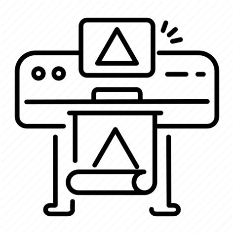 Digital Printer Plotter Copier Presswork Machine Icon Download