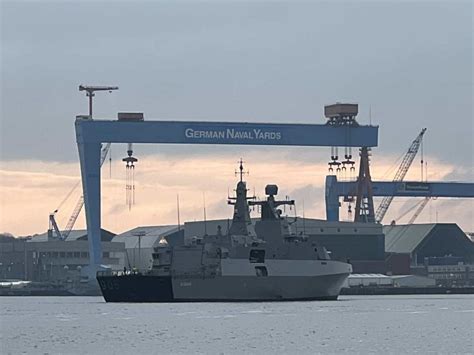Egyptian Frigate Al Qahhar 905 In The Kiel Fjord