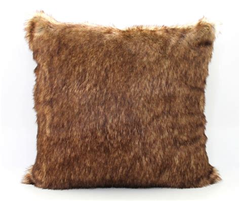 Luxury Mink Faux Fur Lumbar Pillow Cover Custom Backing Etsy
