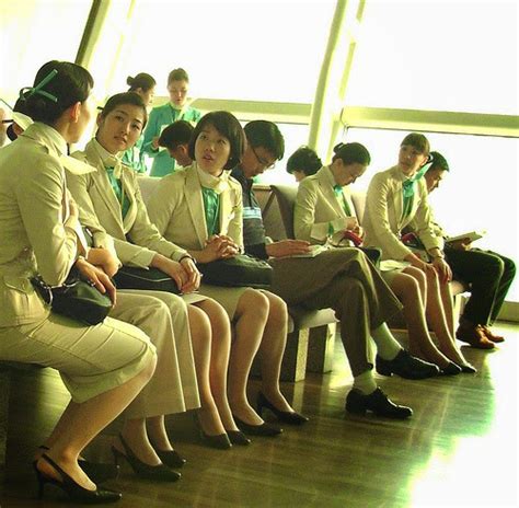 The Uniform Girls Pic Korean Air Hostess Uniform Women 3 Blue