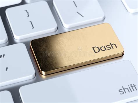 Dash Computer Keyboard Button Stock Illustration Illustration Of