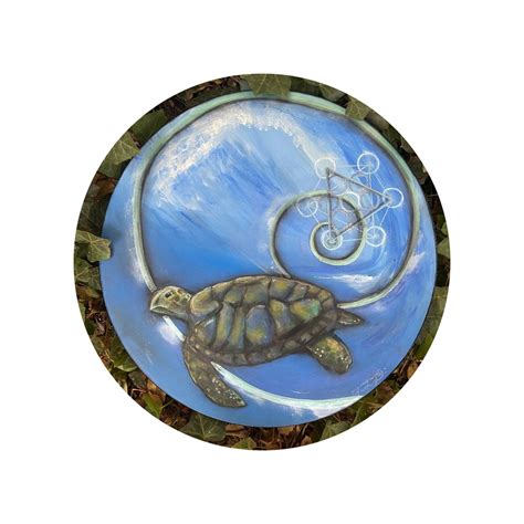 16” Ocean Drum With Turtle Flow The Beauty Of Perspective