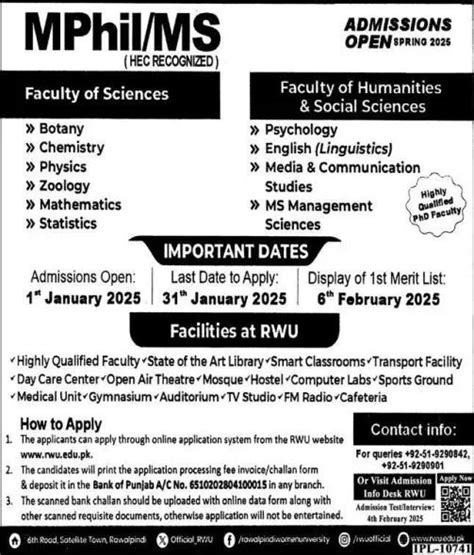 Rwu Announces Ms Master Admission 2025