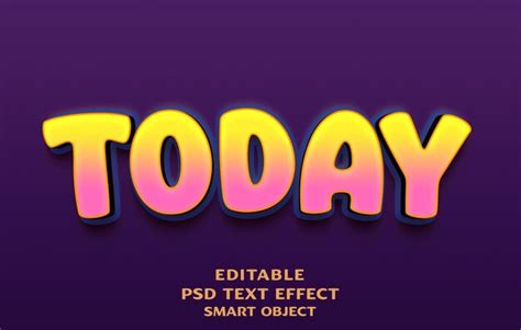 Today Text Effect Psd High Quality Free Psd Templates For Download