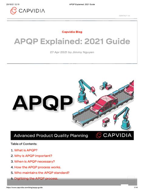 Apqp Explained 2021 Guide Pdf Supply Chain Reliability Engineering