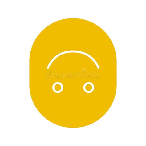 Cute Upside Down Face Emoticon Emoji Vector Illustration Stock