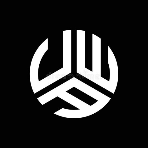 Uwa Letter Logo Design On Black Background Uwa Creative Initials