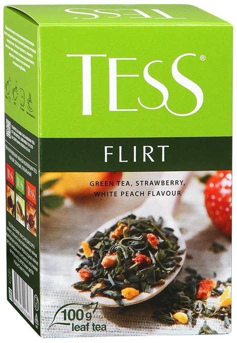Чай зеленый листовой Tess Flirt земляника 100 г - купить с доставкой по ...