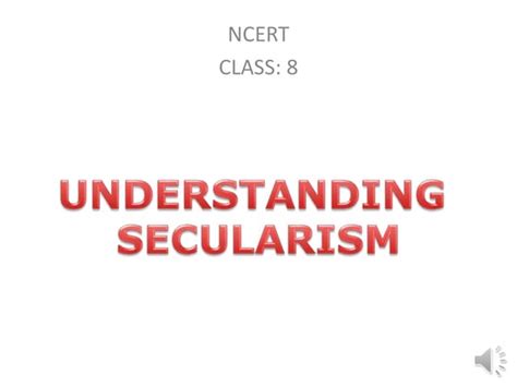 Understanding Secularism Pptx