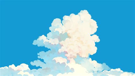 배경 화면 디지털 아트 삽화 하늘 구름 미니멀리즘 푸른 자연 2816x1584 Rensora 2285538