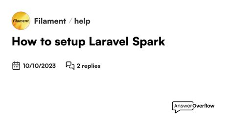 How To Setup Laravel Spark Filament