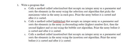 Solved 1 Write A Program That Calls A Method Called