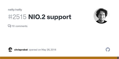 Nio2 Support · Issue 2515 · Nettynetty · Github