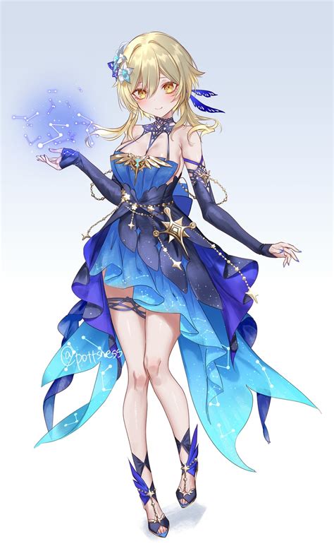 Lumine Genshin Impact Drawn By Pottsness Danbooru