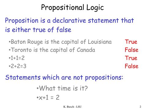 PPT Foundations Of Propositional Logic Understanding Statements And Equivalences PowerPoint