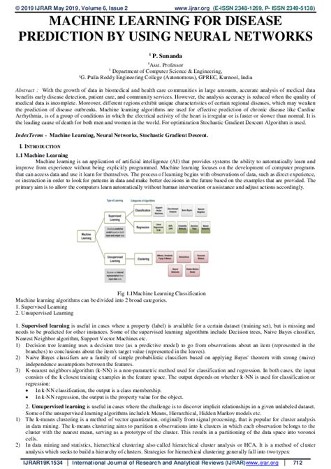 Pdf Machine Learning For Disease Prediction By Using Neural Networks