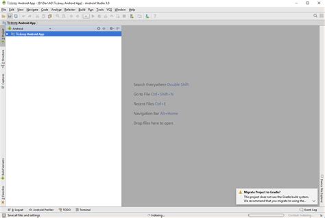After New Install Android Studio Migrate Project To Gradle And