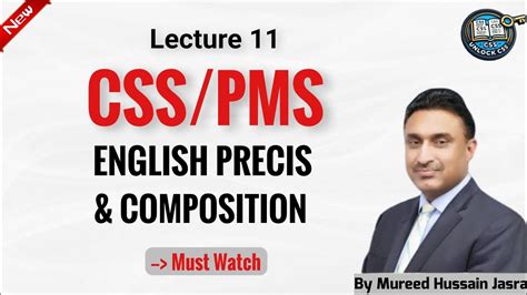 Css Pms Precis And Composition Sentence Correction Techniques And Grammar