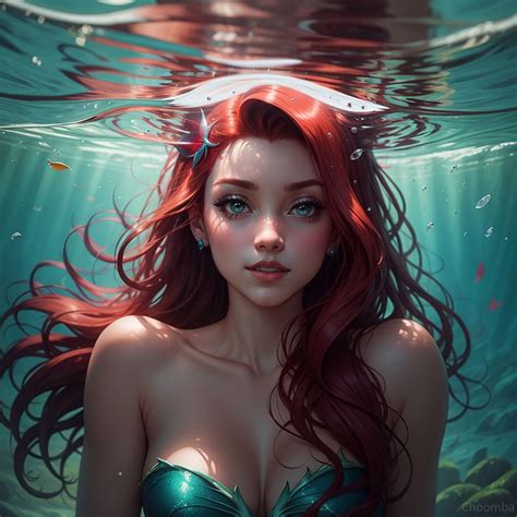Ariel Choomba Disney Princess Artwork Mermaid Artwork Fantasy Mermaids