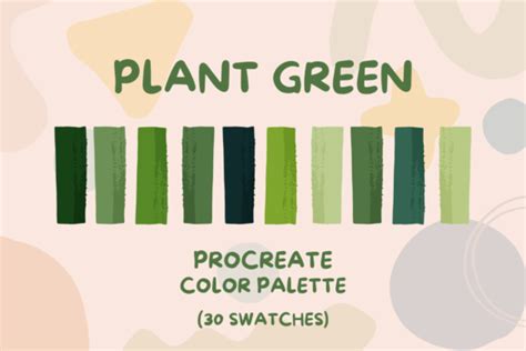 Plant Green Procreate Color Palette Graphic By SimonByArt Creative
