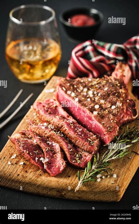 Entrecote Steak On The Bone Rib Eye Tomahawk Steak On The On A