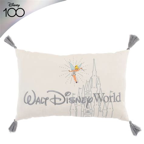 ディズニーストアで買えるディズニー創立100周年記念グッズ：ティンカー・ベル クッション キャステル Castel ディズニー情報