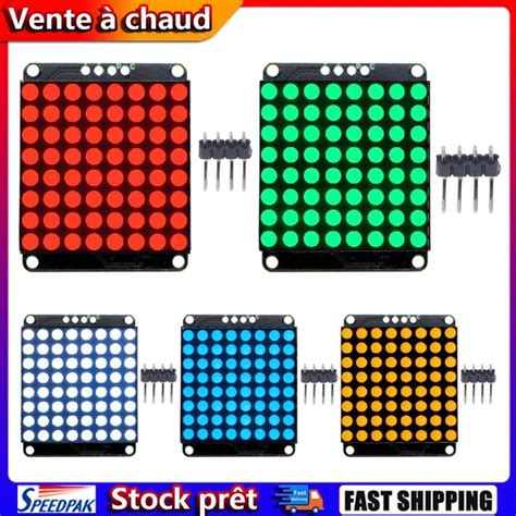 8x8 Ht16k33 Led Dot Matrix Diy Kit Microcontroller Module Compatible For Arduino Eur 815