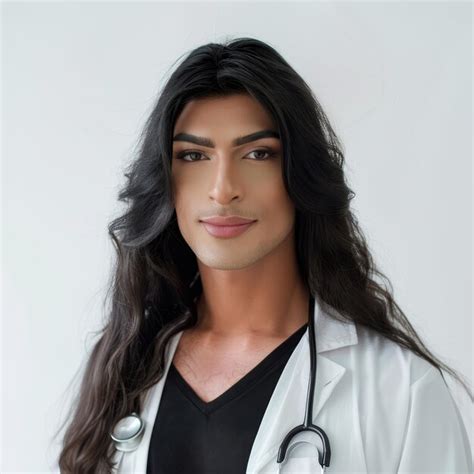 Premium Photo A Man Wearing A White Lab Coat And A Stethoscope