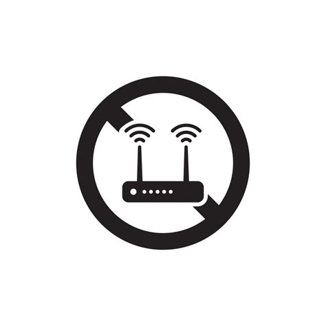 Prohibition Router Icon EPS 10 10736937 Vector Art At Vecteezy